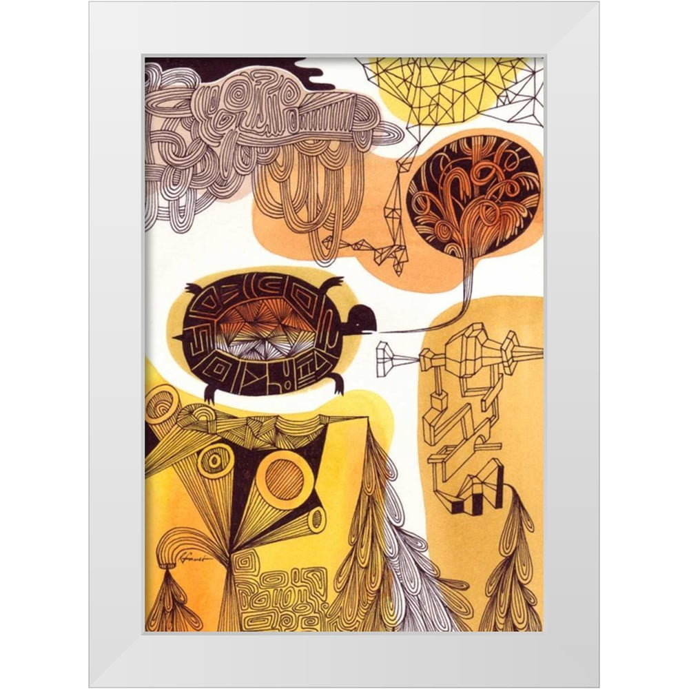 Faust, Richard 23x32 White Modern Wood Framed Museum Art Print Titled ...