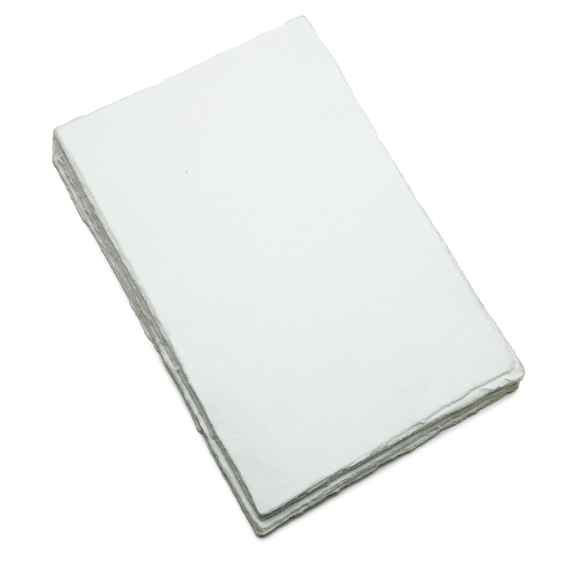 Fausta Handmade Off-White Textured TSF6 Cotton Paper 50 Sheets 8.3" X 5 ...