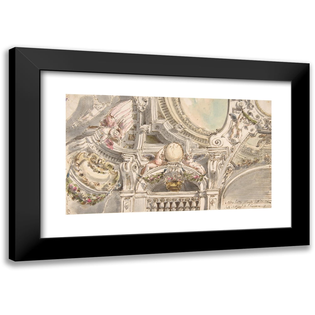 Faustino Trebbi 24x16 Black Modern Framed Museum Art Print Titled ...