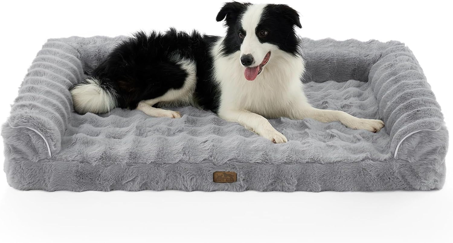 Faux Bed, Bed, Supportive Pet Sofa with Lining Cover, Washable U-Shaped ...