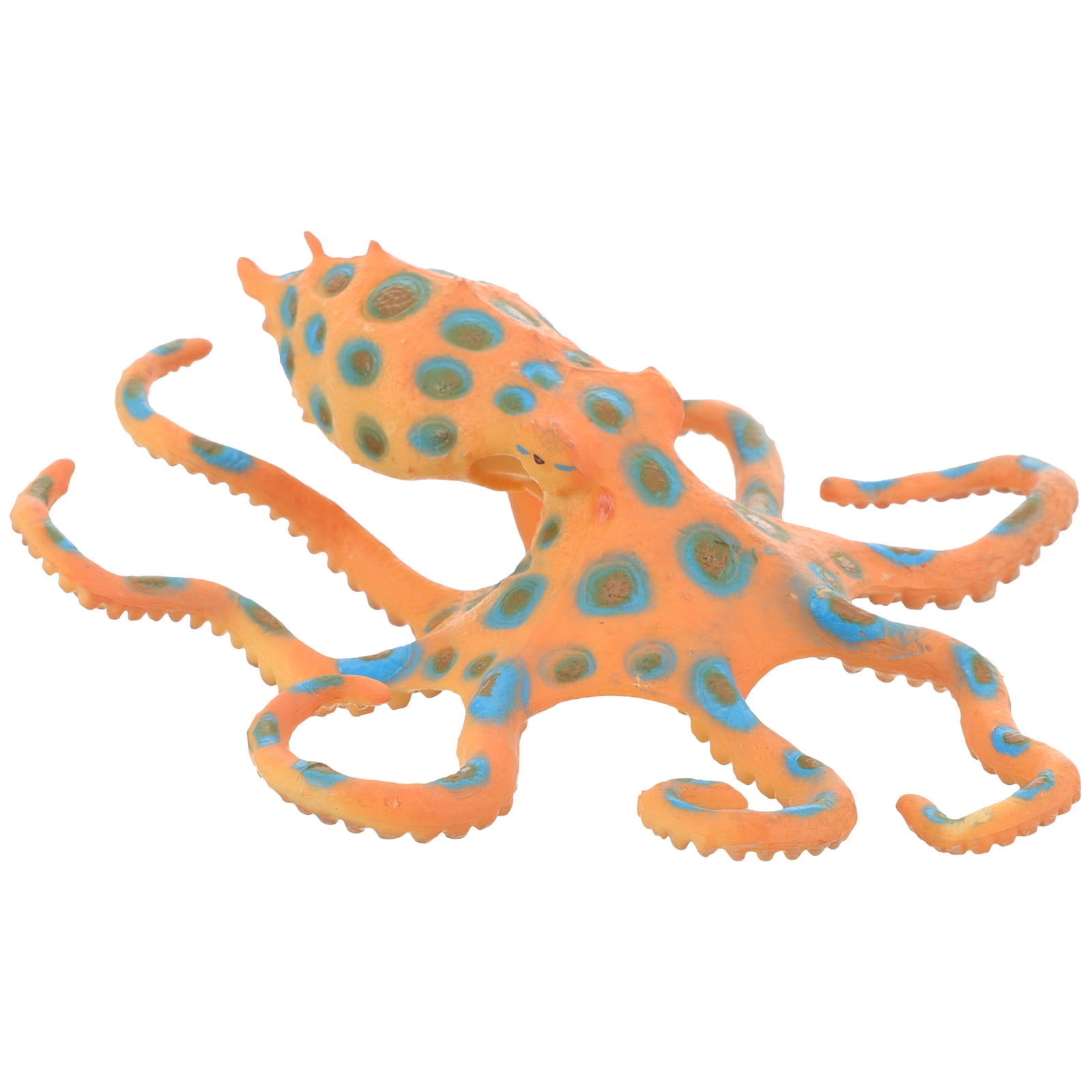 Faux Blue-ringed Octopus Model Plush Lightweight Figurine Fake Child ...