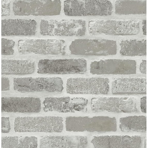 Faux Brick Peel And Stick Wallpaper Washed Brick Texture Adhesive Wall ...