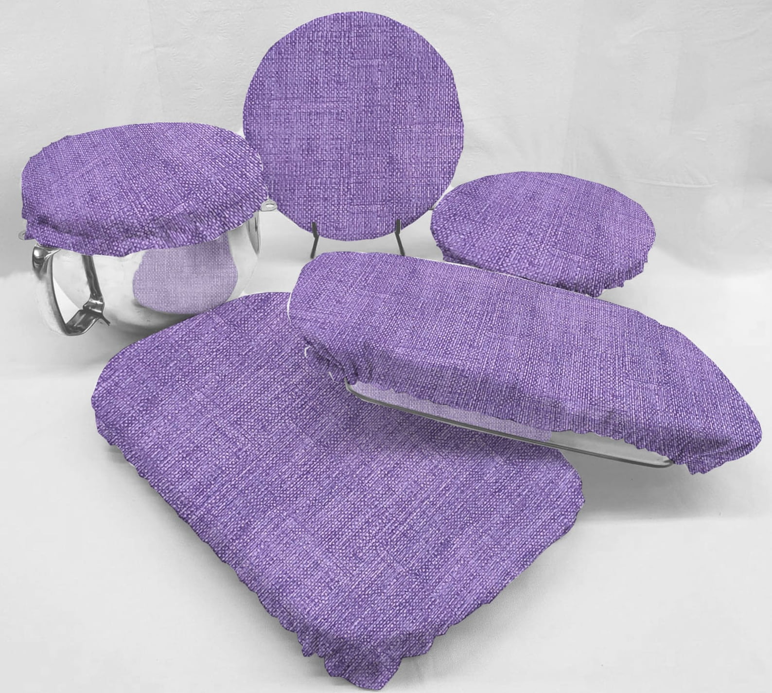 Faux Burlap Reusable Fabric Bowl and Casserole Pan Covers by Penny's ...