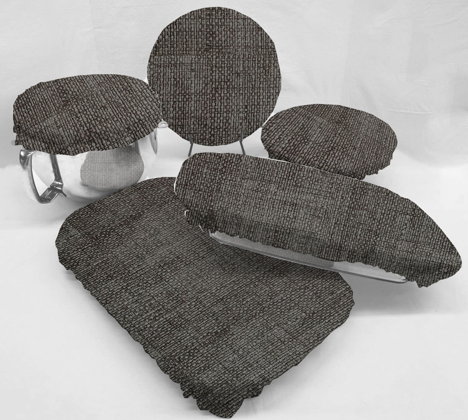 Faux Burlap Reusable Fabric Bowl and Casserole Pan Covers by Penny's ...