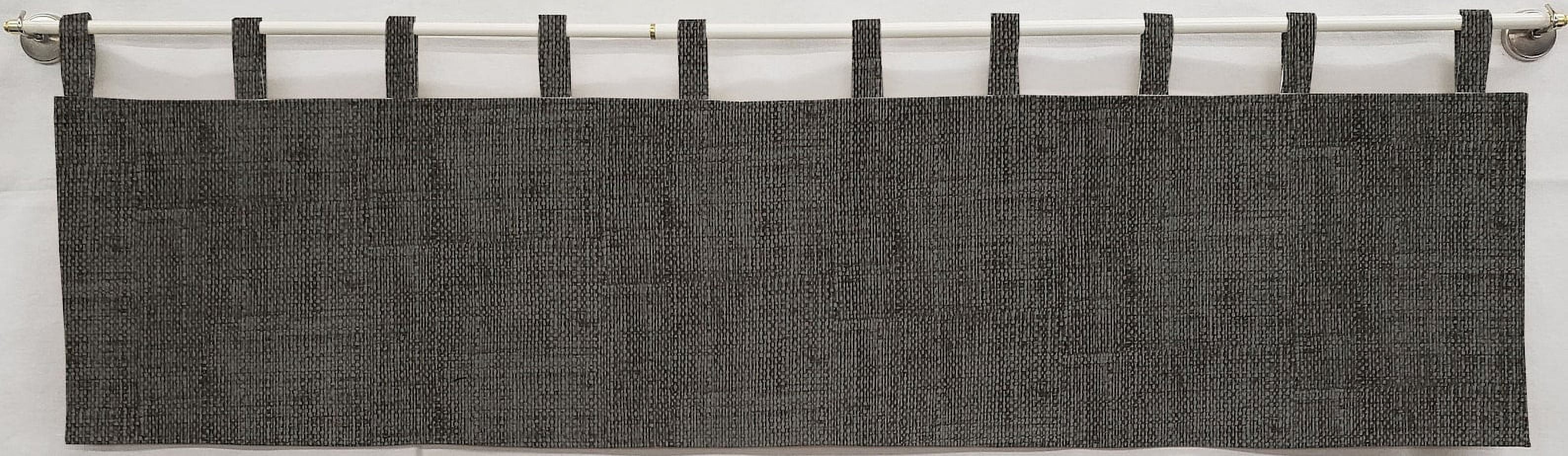 Faux Burlap Tab Top Valances by Penny's Needful Things (Unlined) (12 ...