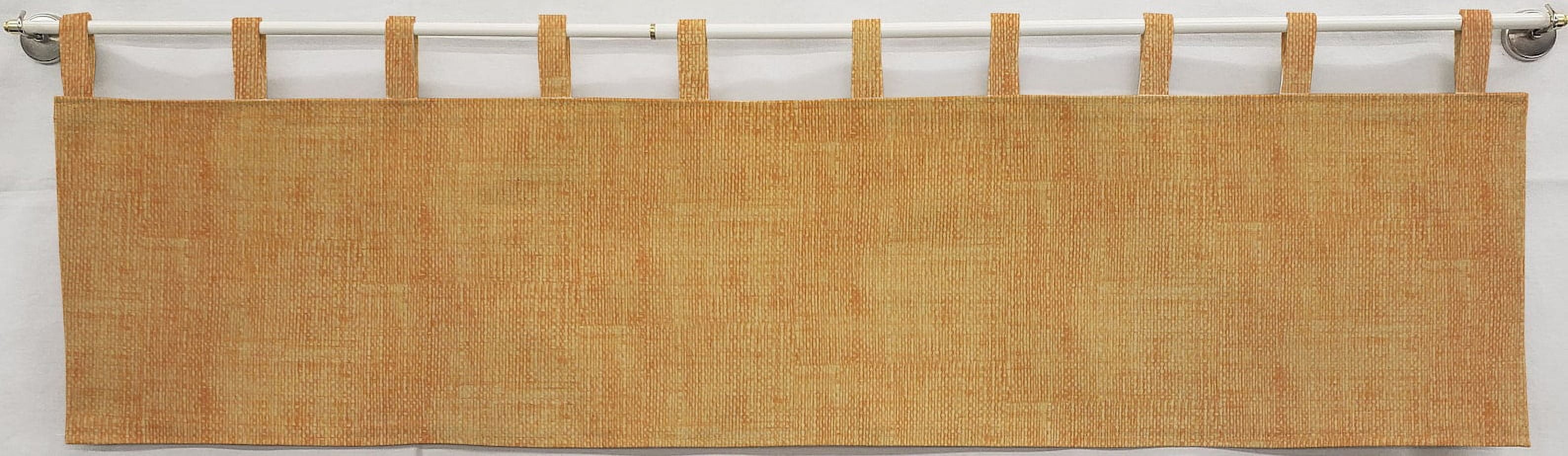 Faux Burlap Tab Top Valances by Penny's Needful Things (Unlined) (12 ...