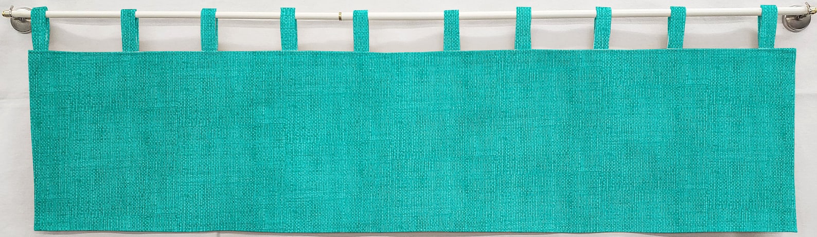 Faux Burlap Tab Top Valances by Penny's Needful Things (Unlined) (18 ...
