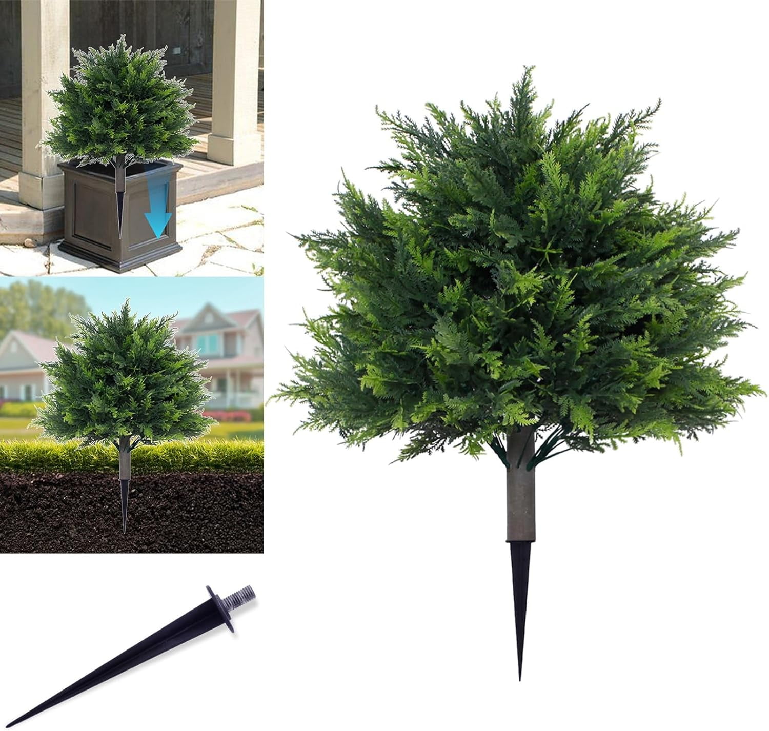 Faux Cedar Container Fillers, Artificial Cedar Planter Filler, Ever ...