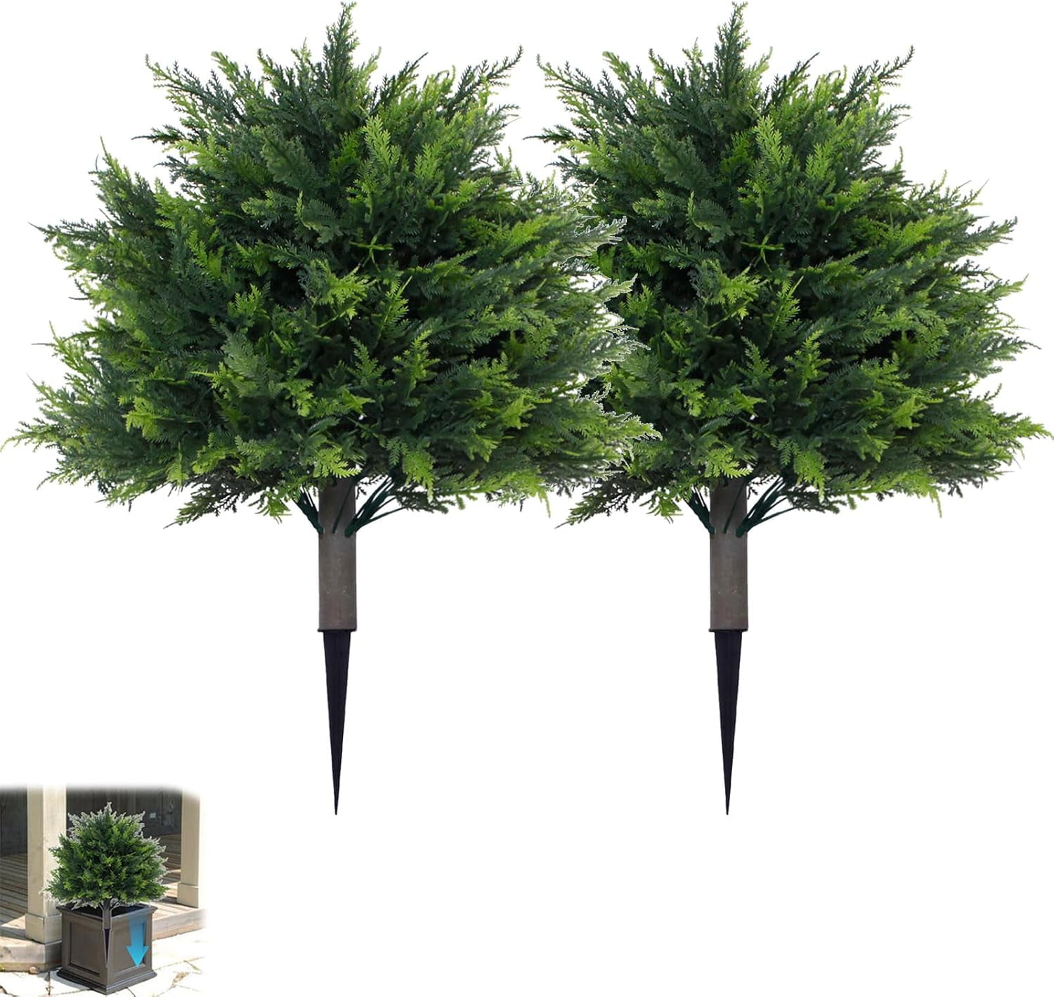 Faux Cedar Container Fillers, Artificial Cedar Planter Filler, Faux ...