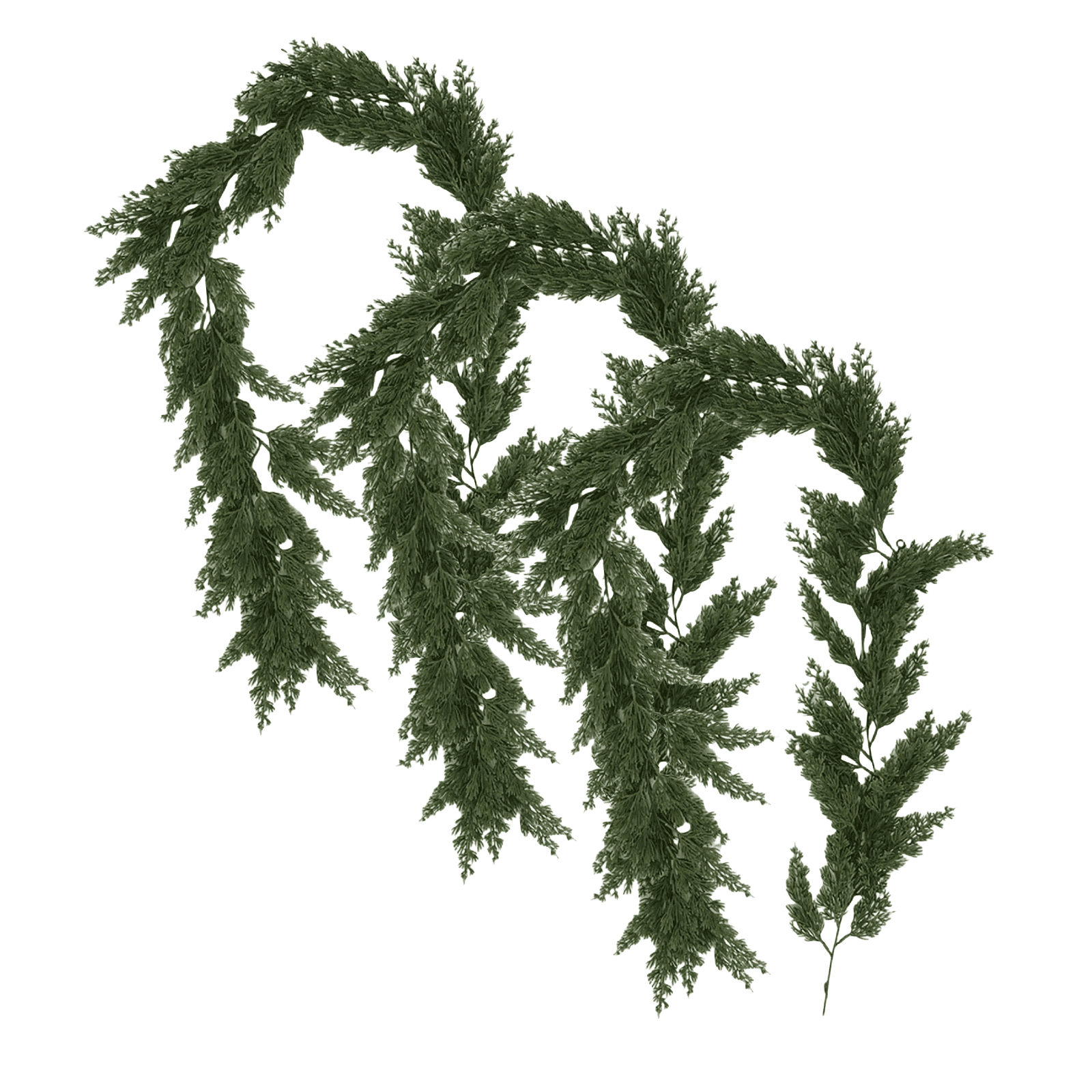 Cedar Garland 72in Realistic Extra Full Cedar Christmas Garland ...