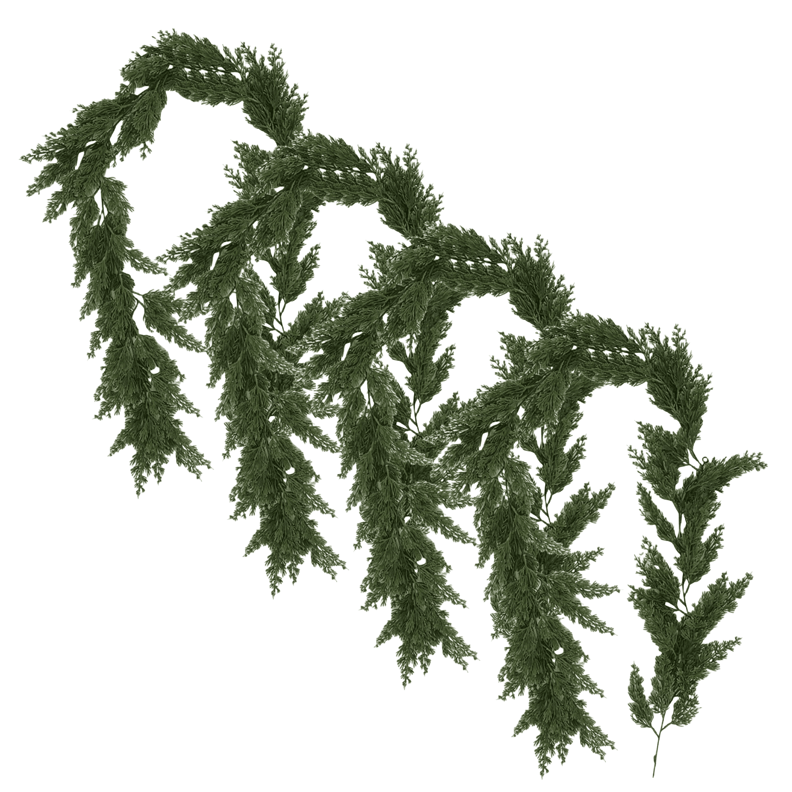Cedar Garland 72in Realistic Extra Full Cedar Christmas Garland ...