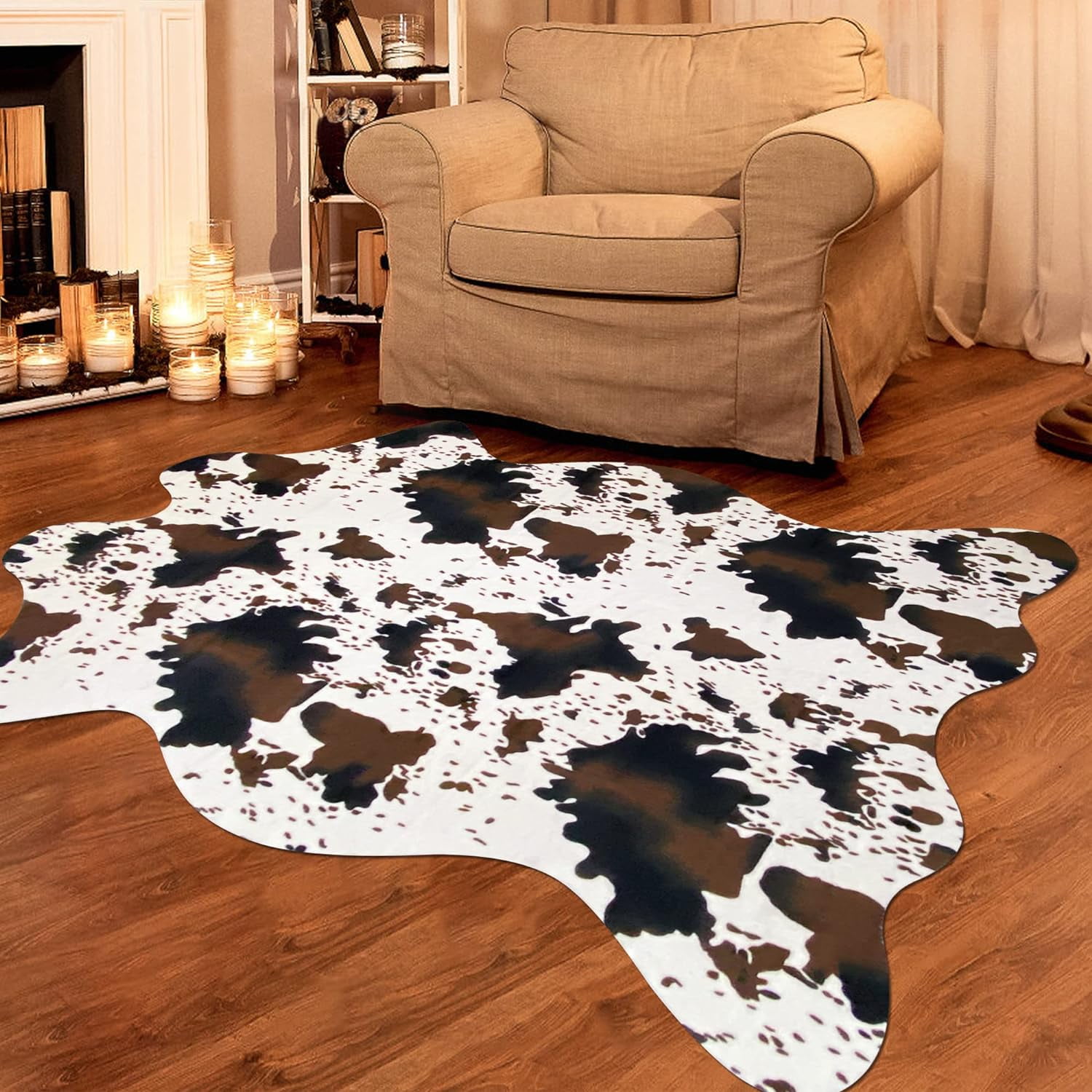 Faux Cowhide Rug Cute Cow Print Rug Cow Rugs for Bedroom Living Room ...