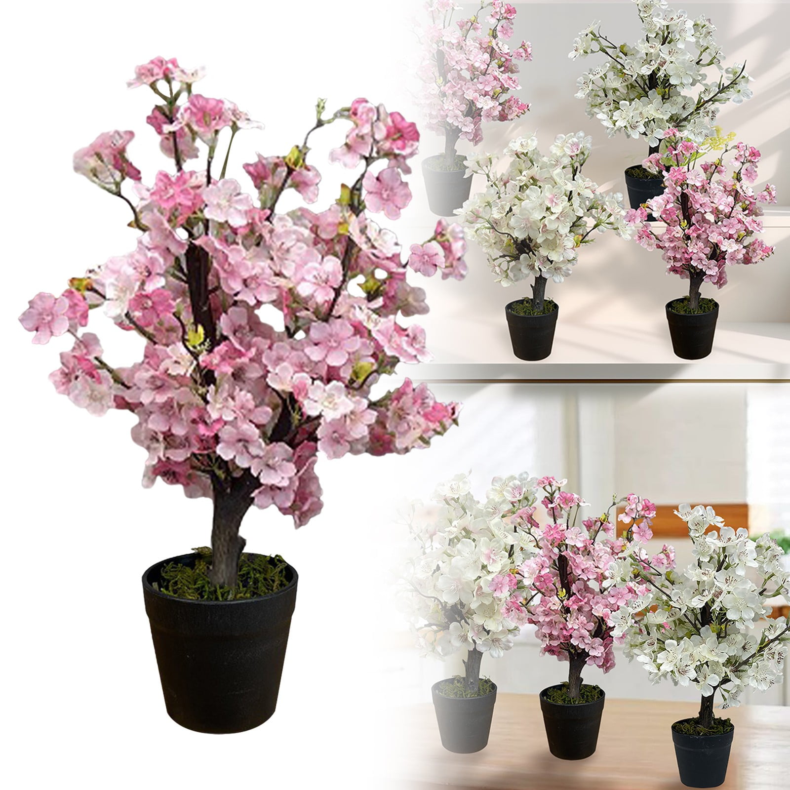 Faux Crepe Myrtle Tree, Flower Plants Artificial Camellia Tree ...