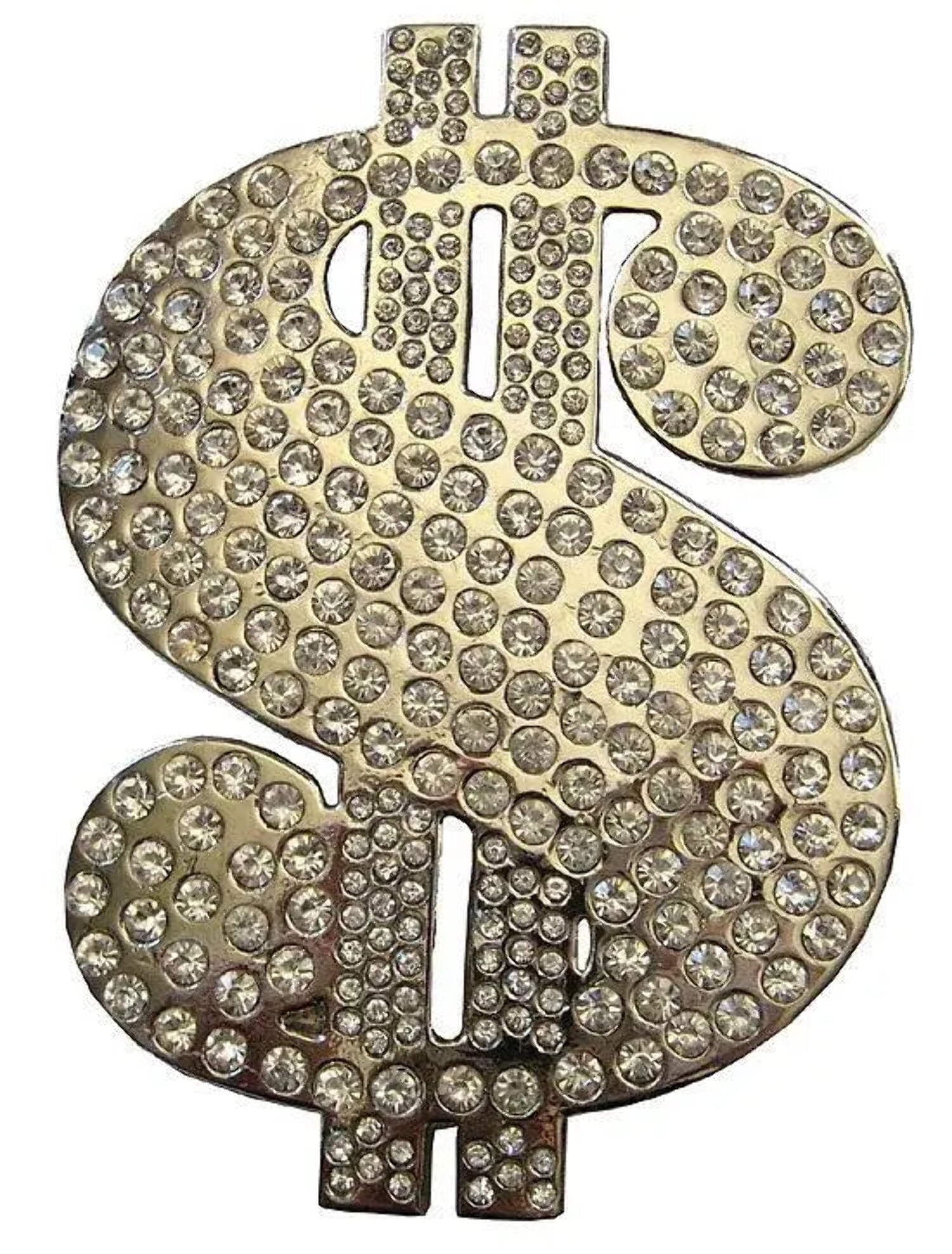 Faux Diamond Dollar Sign Buckle - Walmart.com