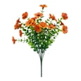 Faux Eucalyptus and Violet Plant, 7 Prong Artificial Flower for ...