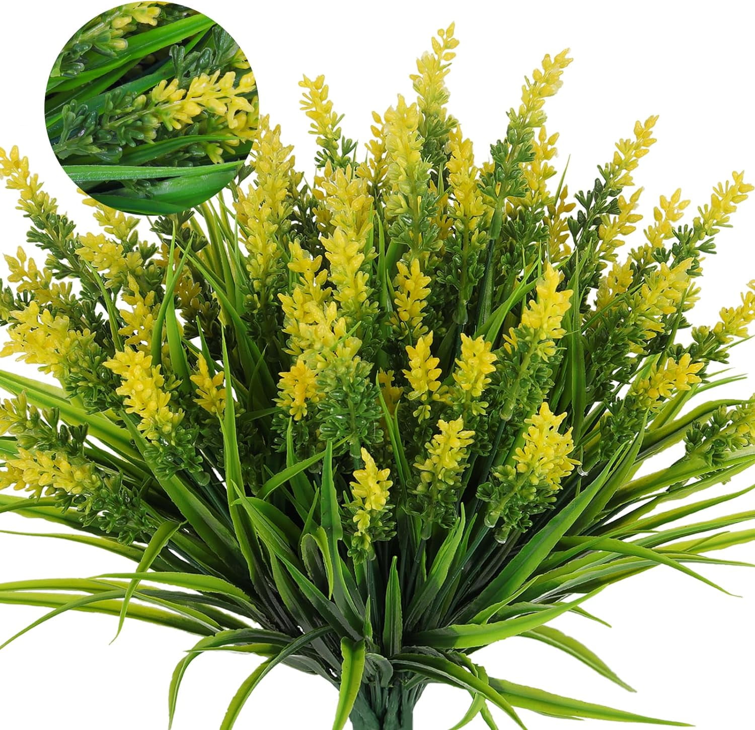 Faux Fall Flowers for Outside,Artificial Plants Outdoor, UV Resistant ...