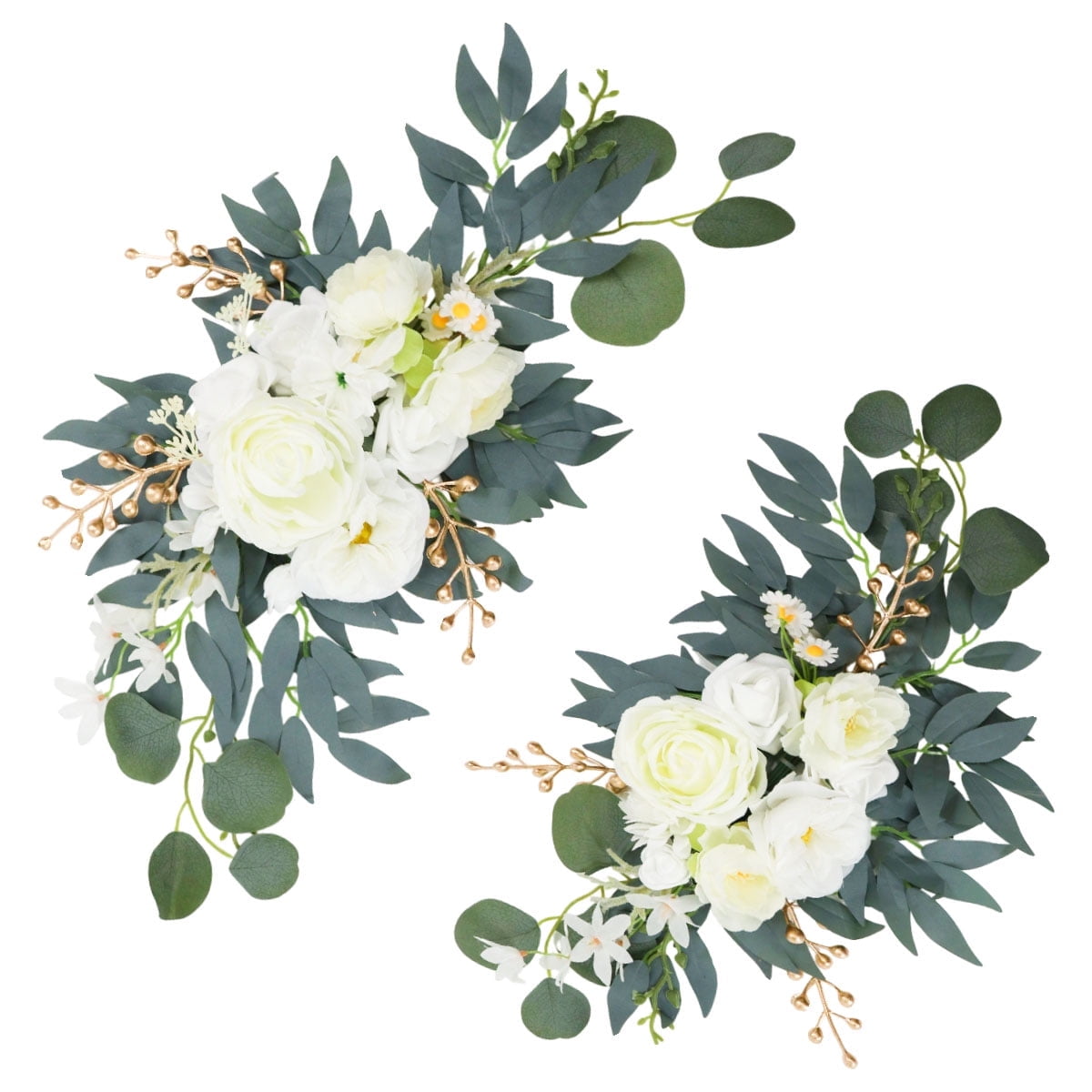 Faux Flower Swag Set of 2 Wedding Welcome Signs Floral Swag Artificial ...