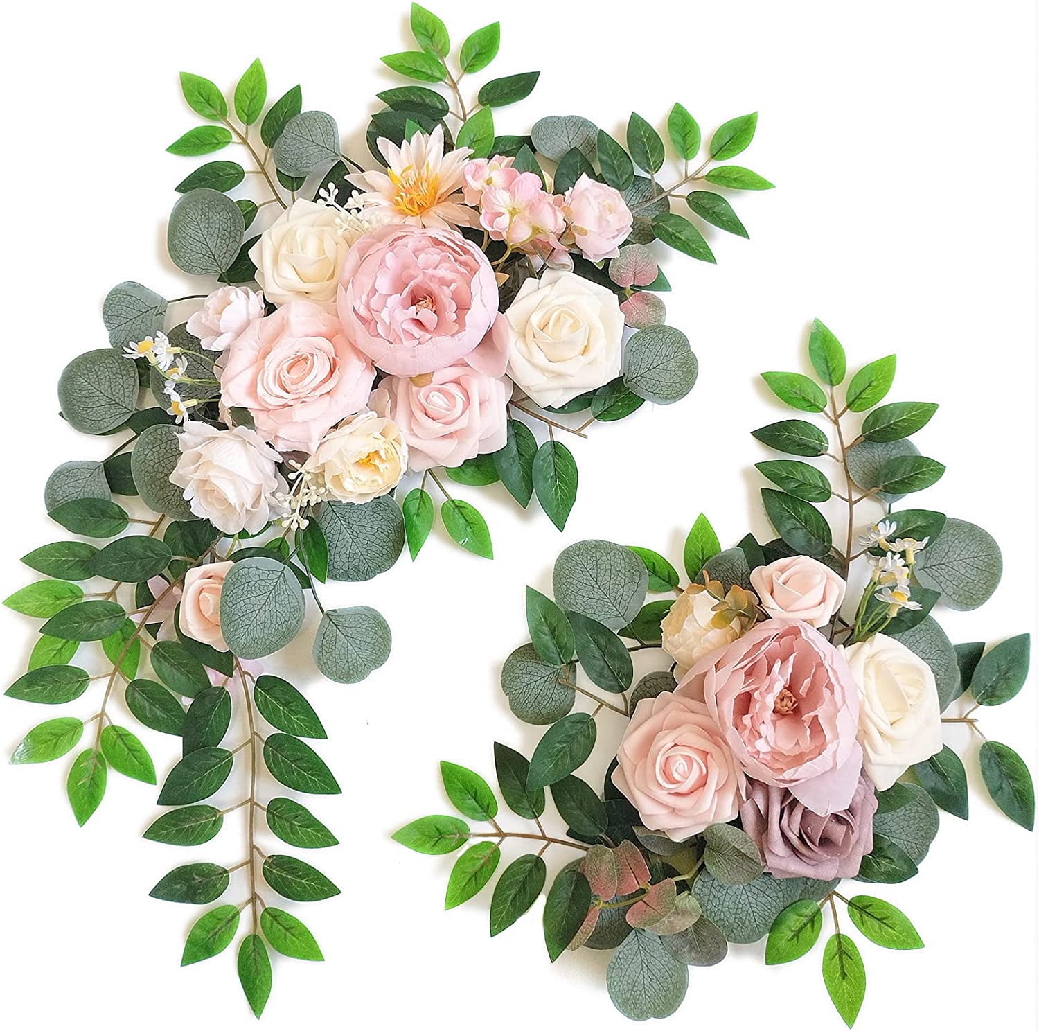 Faux Flower Swag Set of 2 for Wedding Welcome Signs Floral Swag Wedding ...