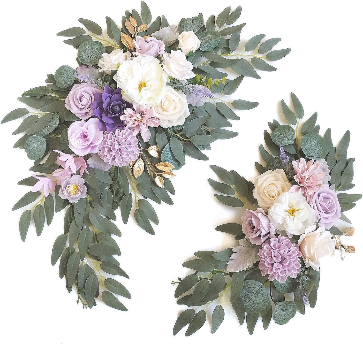 Faux Flower Swag Set of 2 for Wedding Welcome Signs Floral Swag Wedding ...
