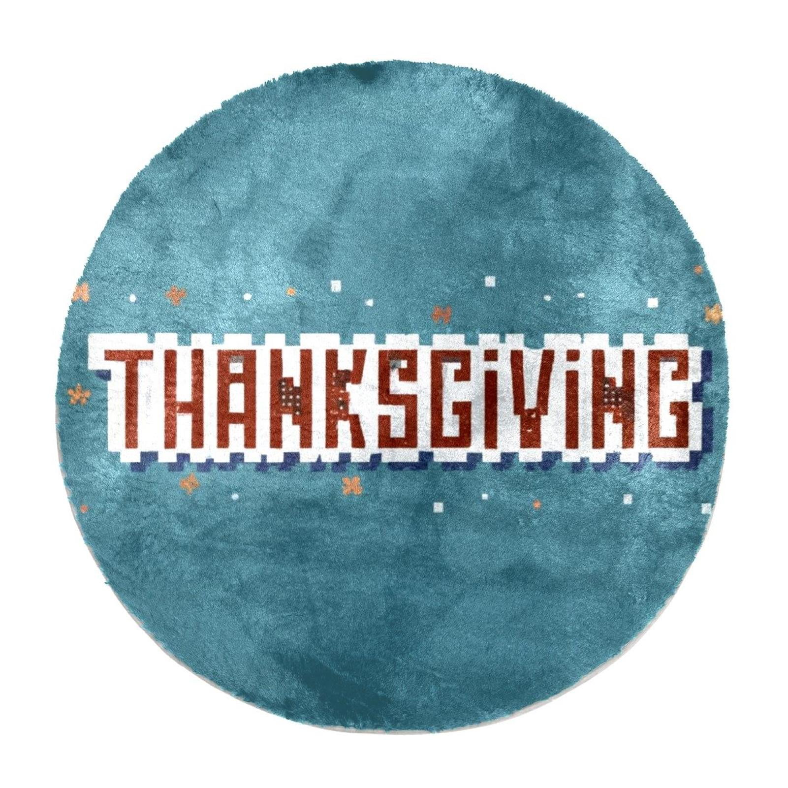 Faux Fur Area Rug, Round Fluffy Rugs for Bedroom and Nursery Room ...