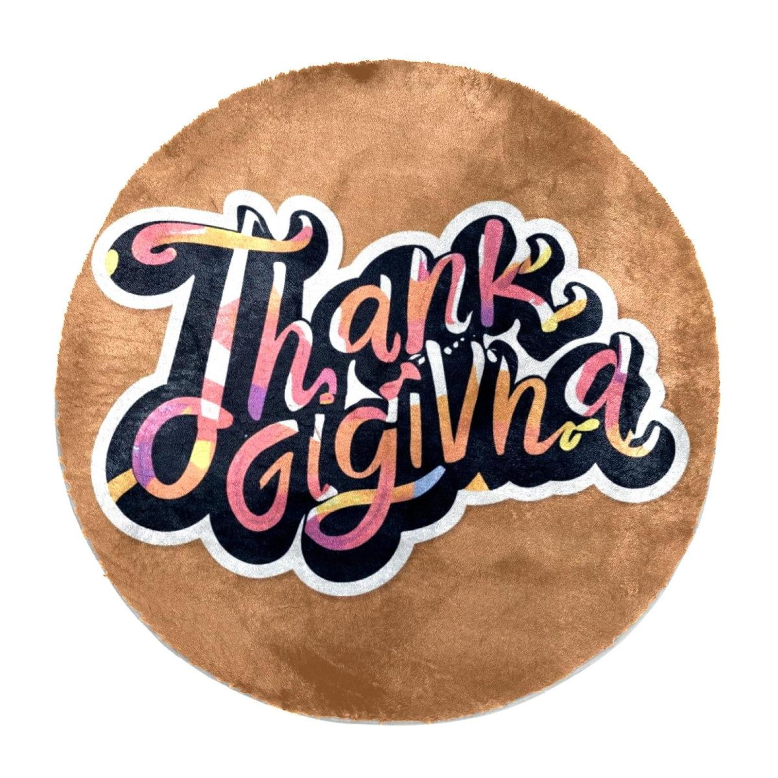 Faux Fur Area Rug, Round Fluffy Rugs for Bedroom and Nursery Room ...