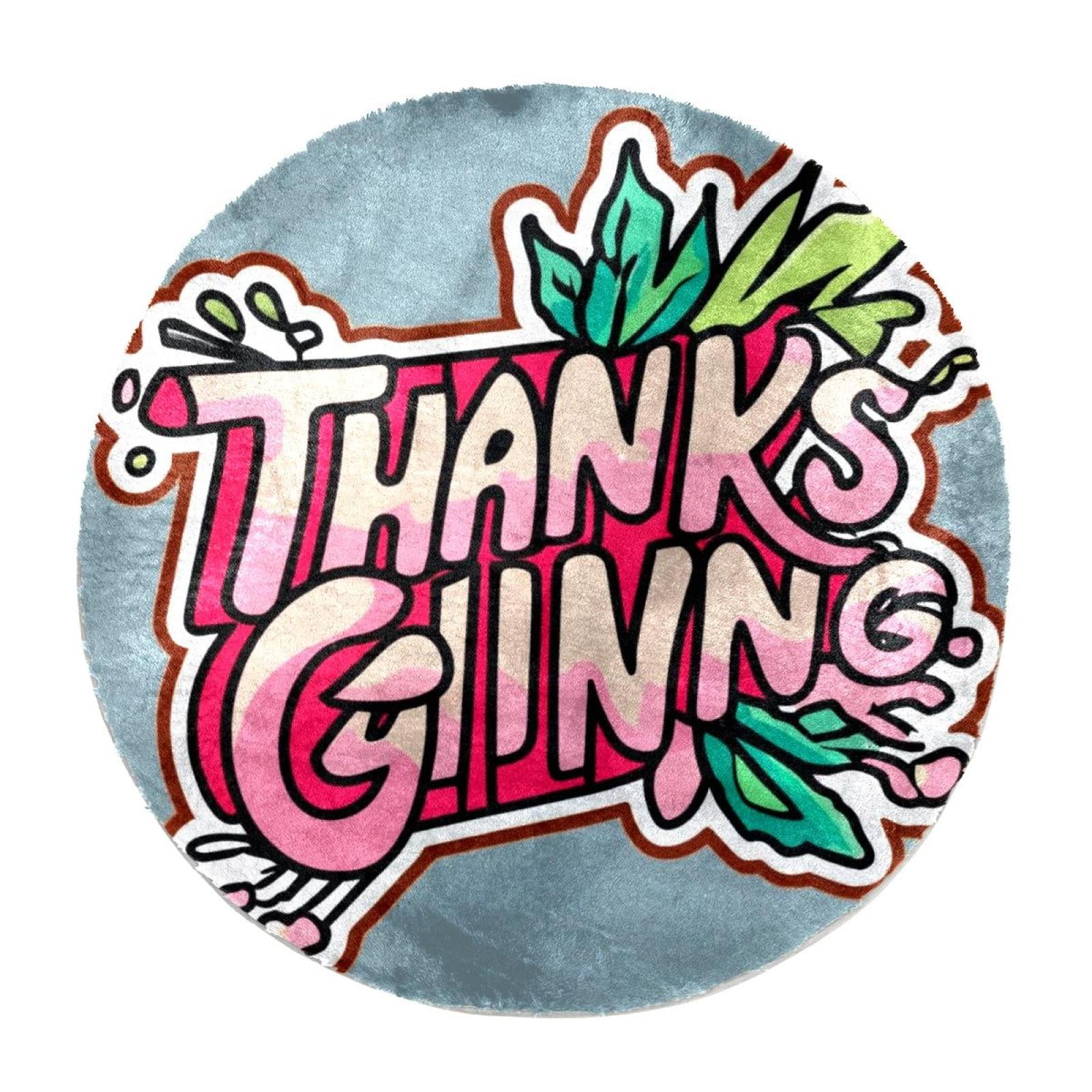 Faux Fur Area Rug, Round Fluffy Rugs for Bedroom and Nursery Room ...