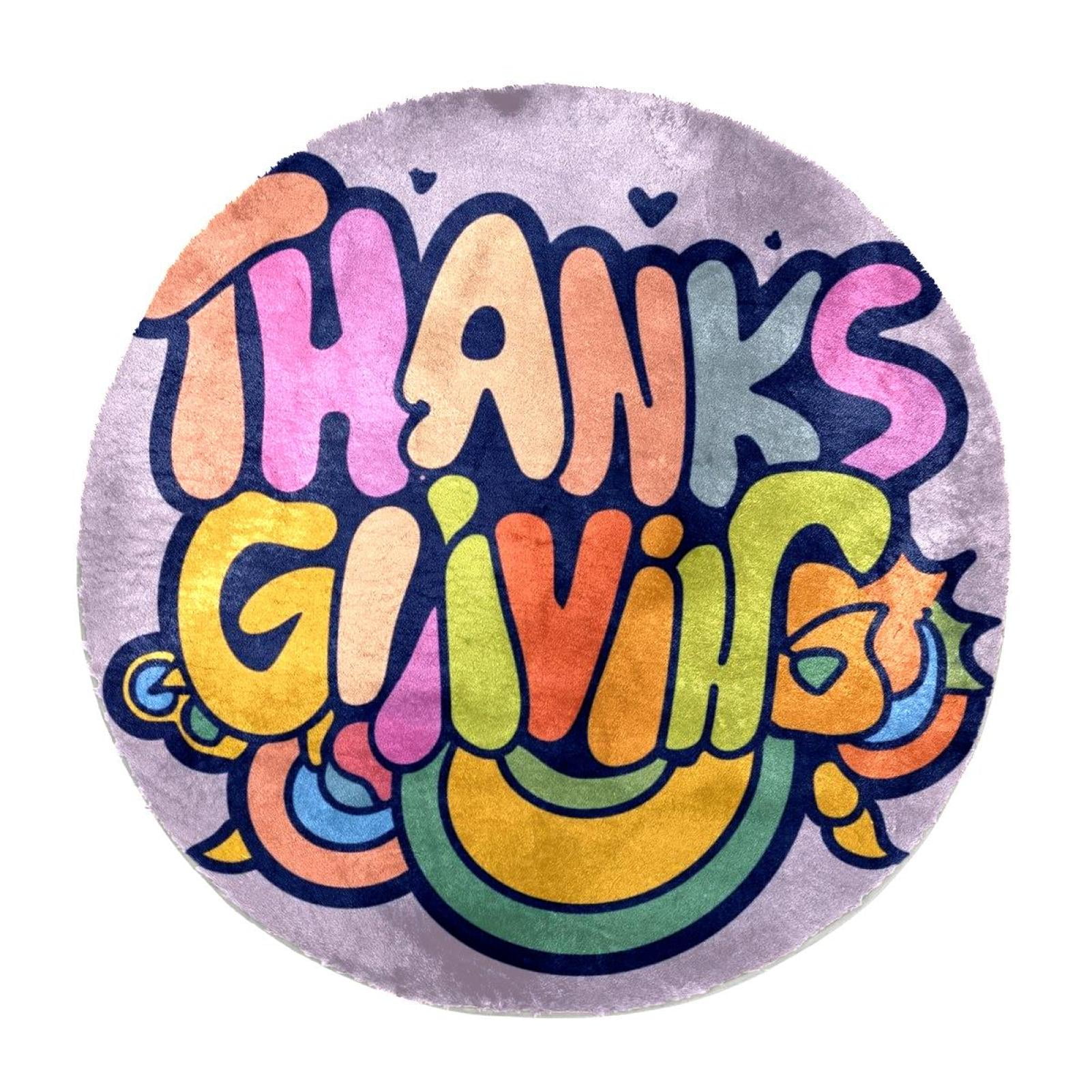 Faux Fur Area Rug, Round Fluffy Rugs for Bedroom and Nursery Room ...