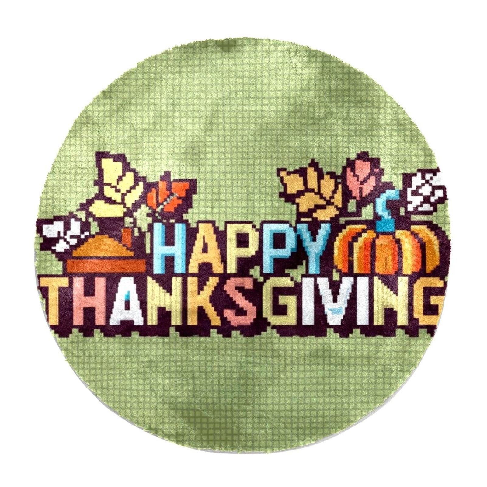 Faux Fur Area Rug, Round Fluffy Rugs for Bedroom and Nursery Room ...