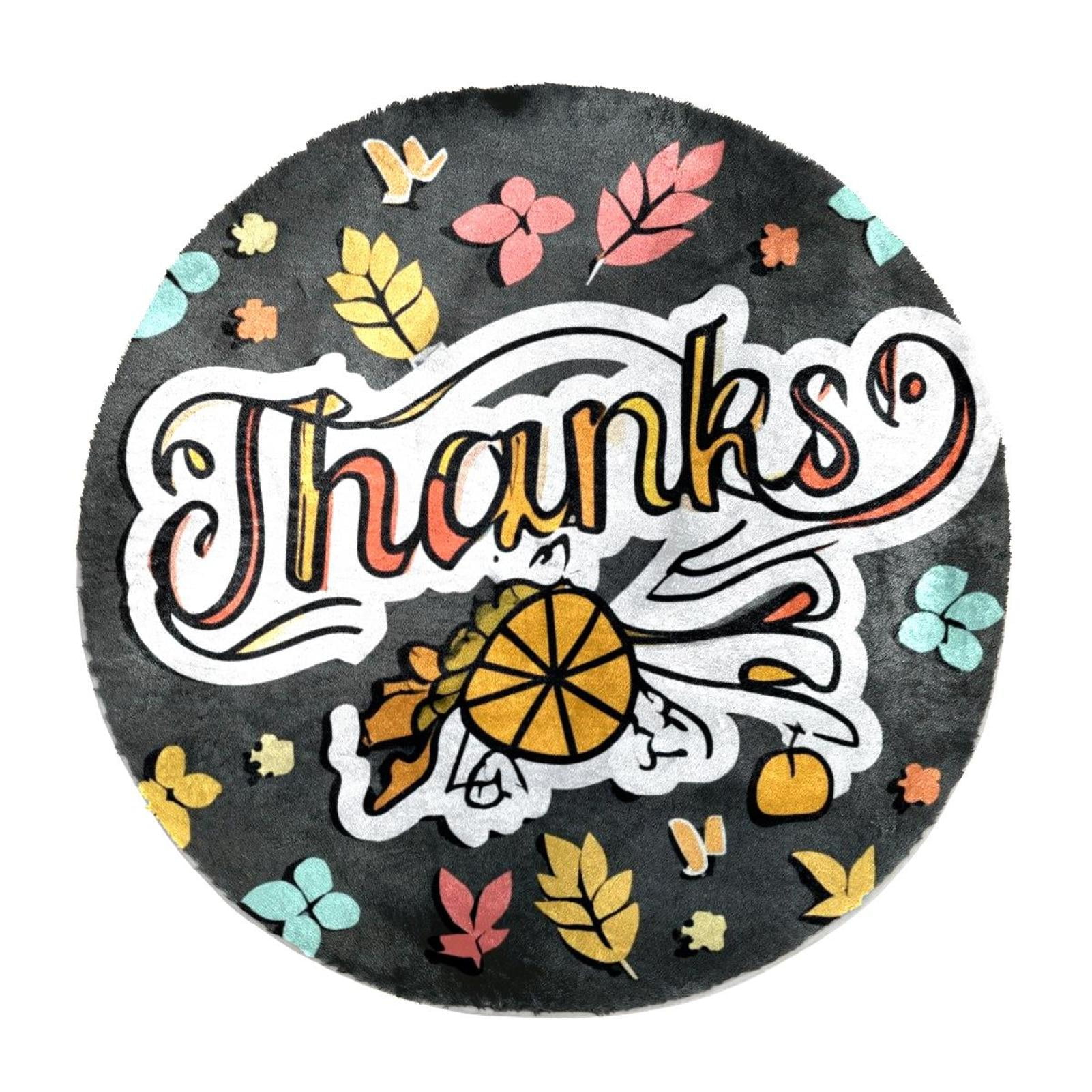 Faux Fur Area Rug, Round Fluffy Rugs for Bedroom and Nursery Room ...