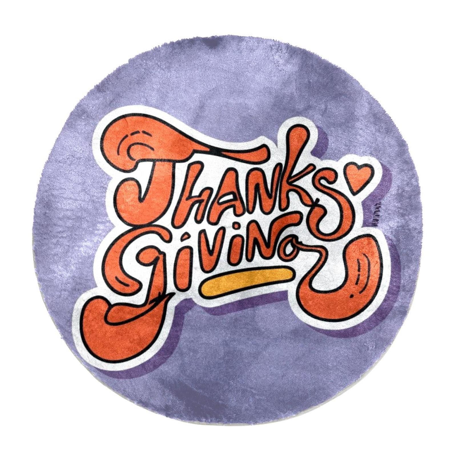 Faux Fur Area Rug, Round Fluffy Rugs for Bedroom and Nursery Room ...