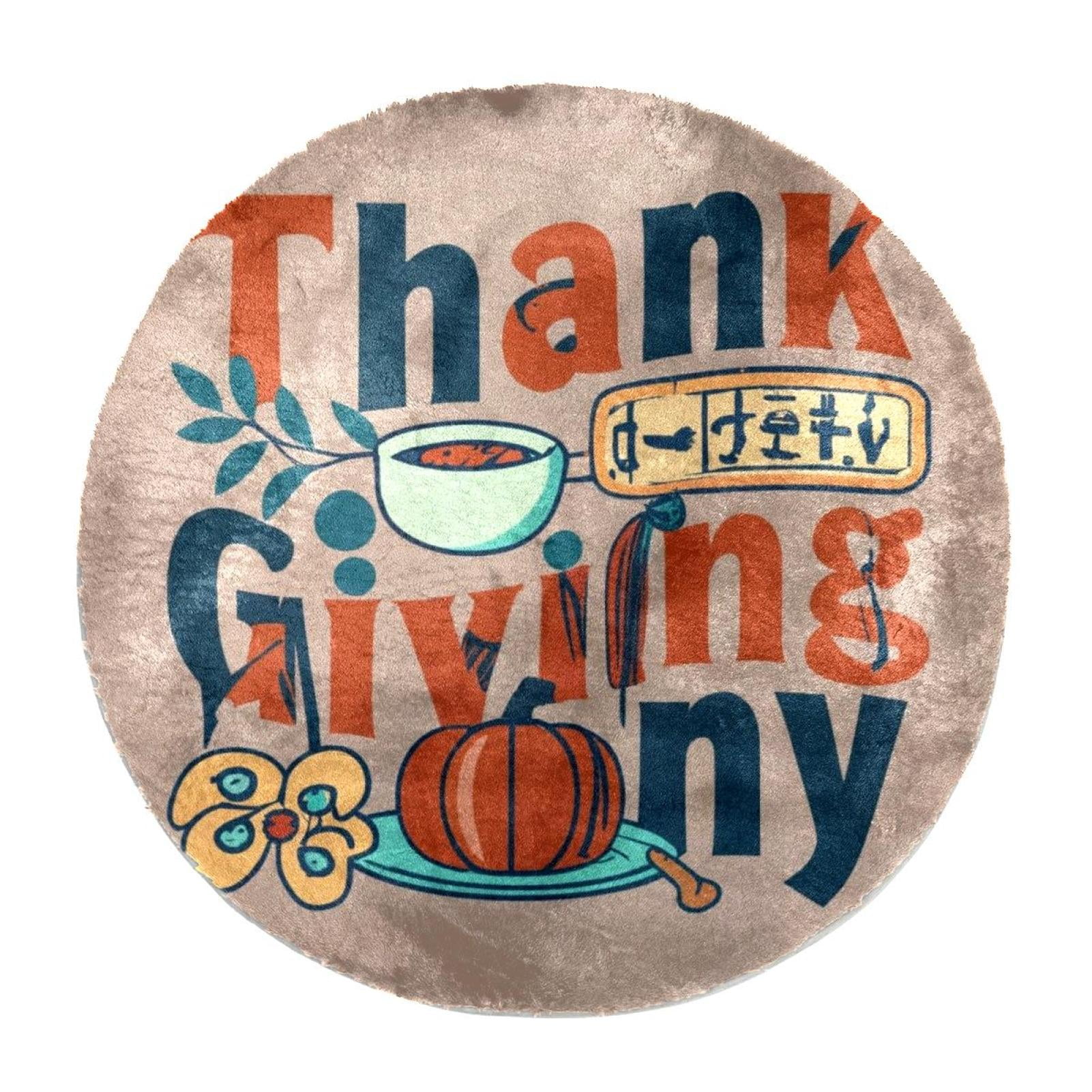 Faux Fur Area Rug, Round Fluffy Rugs for Bedroom and Nursery Room ...