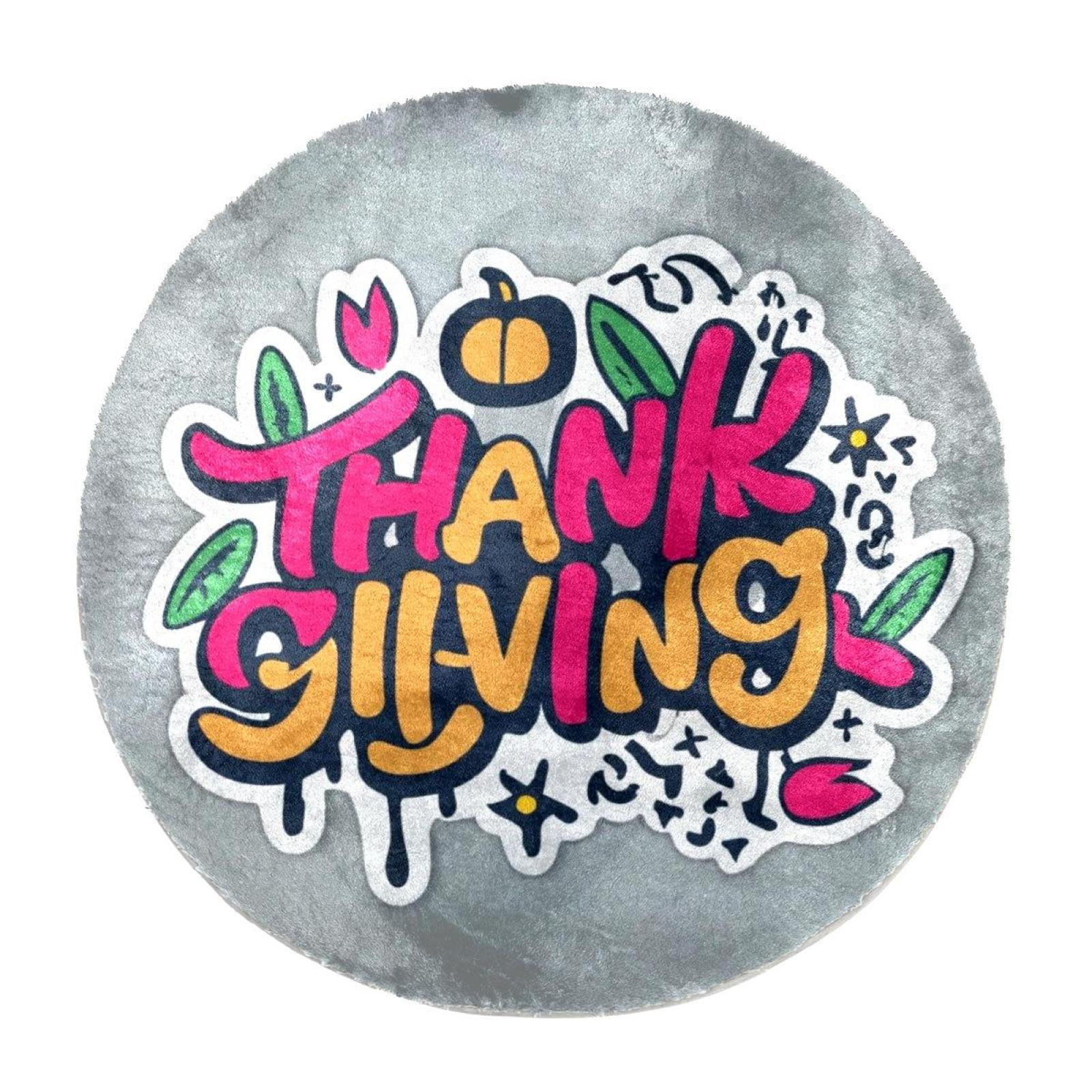 Faux Fur Area Rug, Round Fluffy Rugs for Bedroom and Nursery Room ...