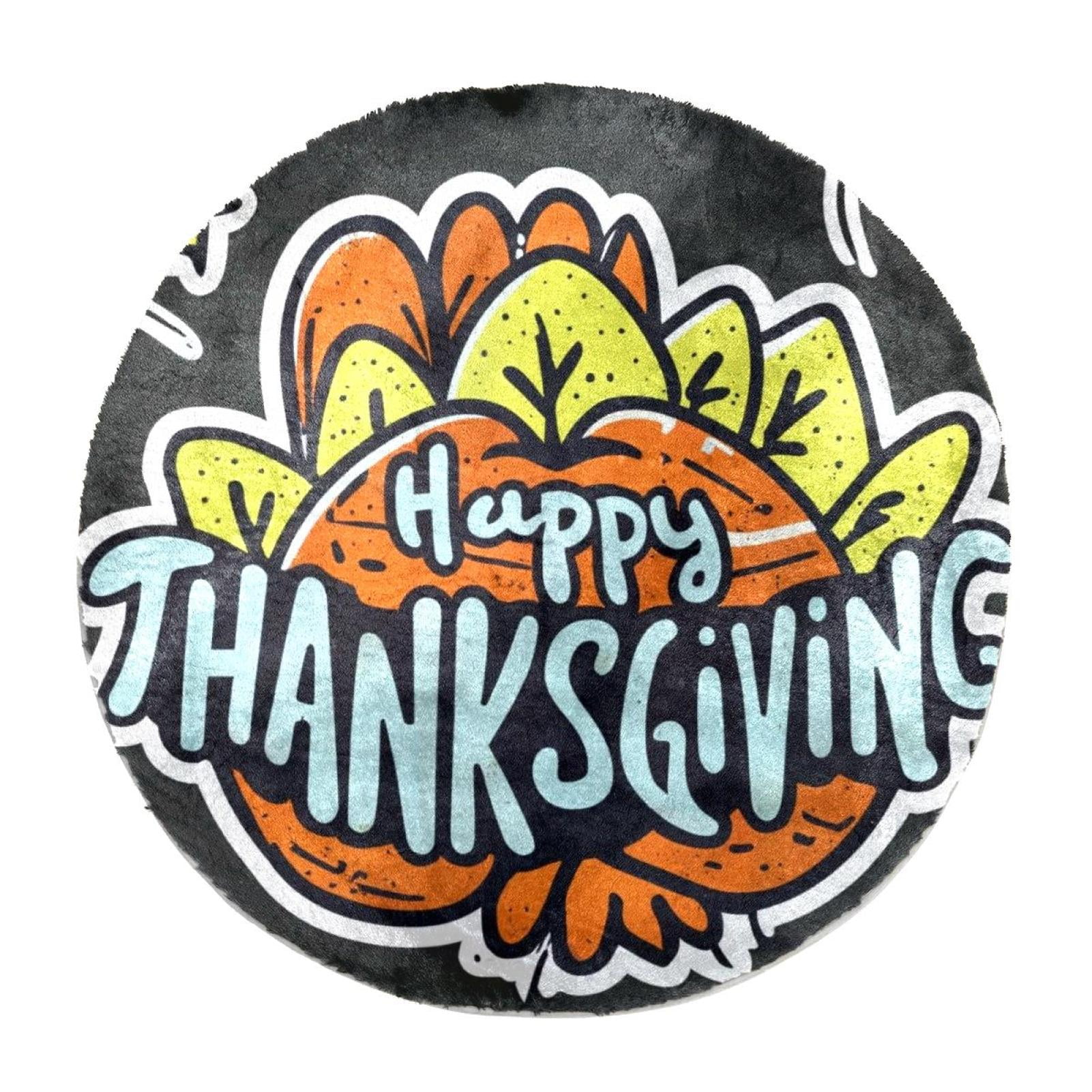 Faux Fur Area Rug, Round Fluffy Rugs for Bedroom and Nursery Room ...