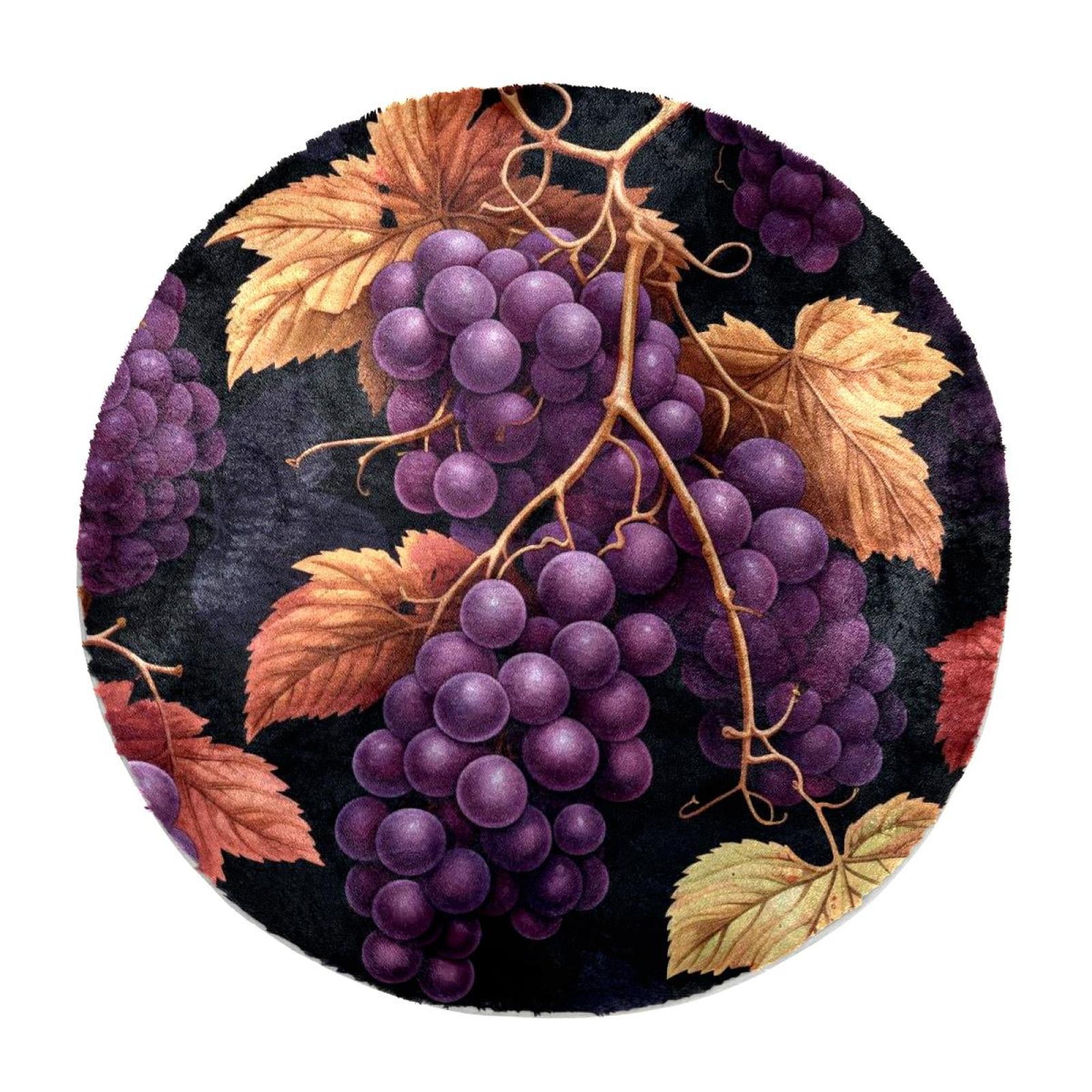 Faux Fur Area Rug, Round Fluffy Rugs for Bedroom and Nursery Room ...