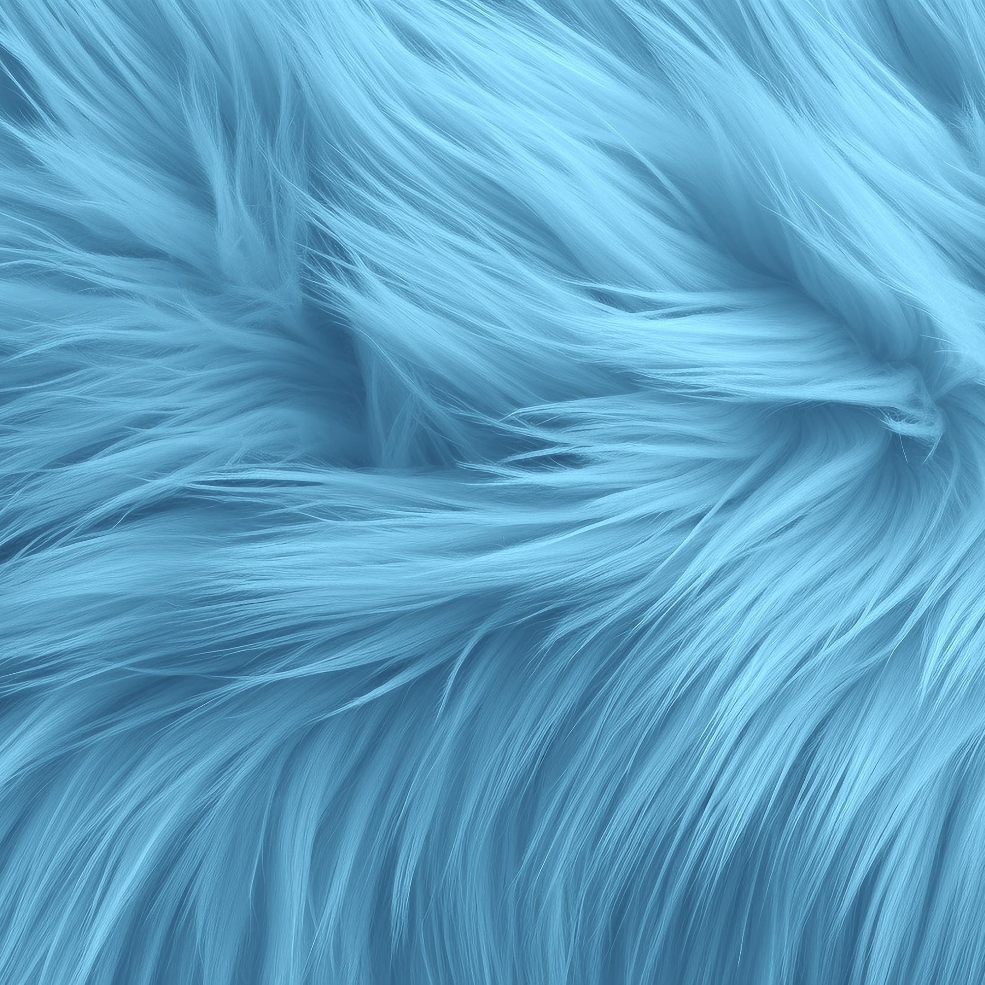 FabricLA Faux Fur Fabric | 36" Round Circular Fluffy Shaggy Faux Fur ...