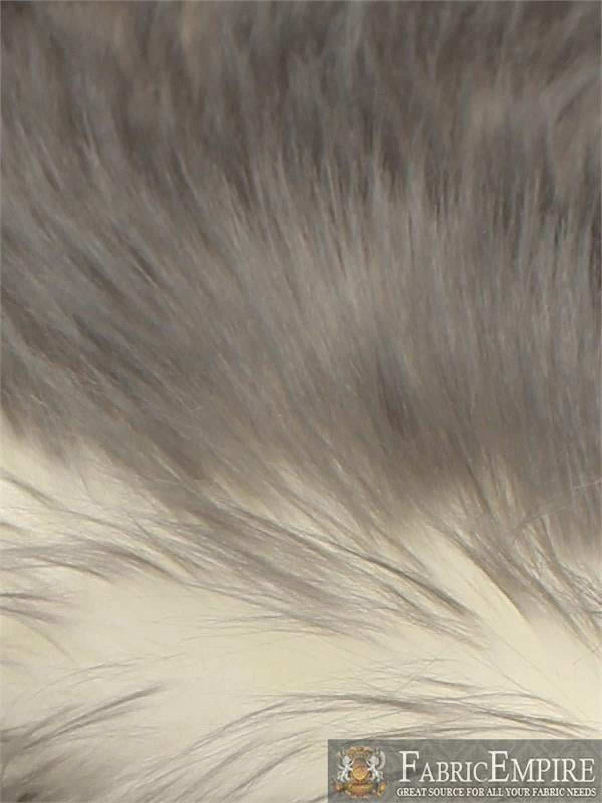 Faux Fur Fabric Long Pile Candy Shaggy GREY/ 60" Wide / Sold by the ...