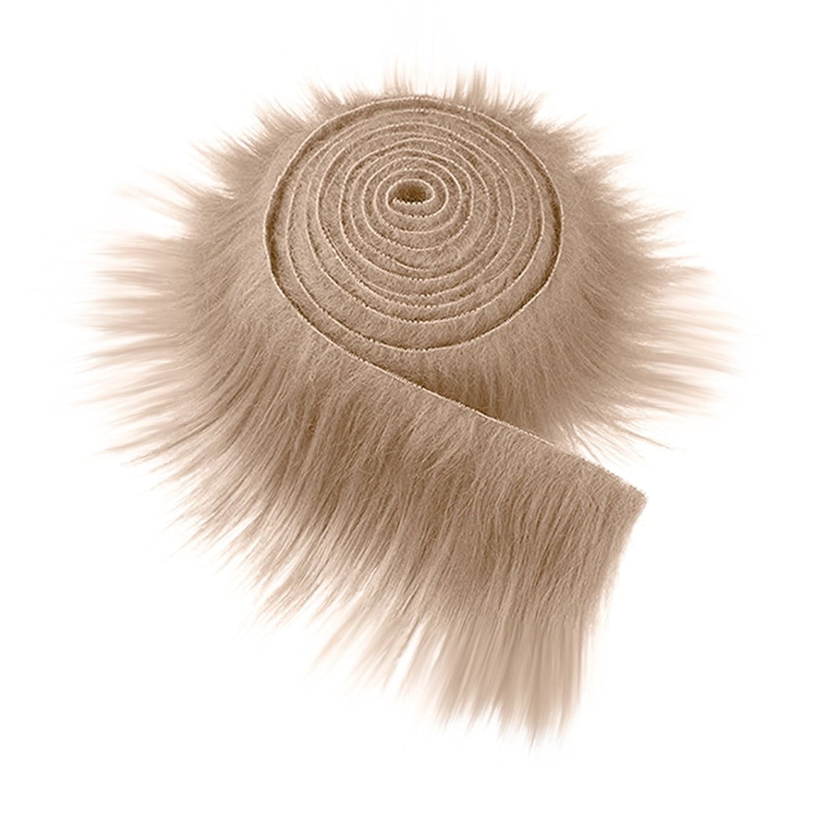 Faux Fur Fabric Strip, SSNTSY Fluffy Wool Ribbon, Fake Fur Trim ...