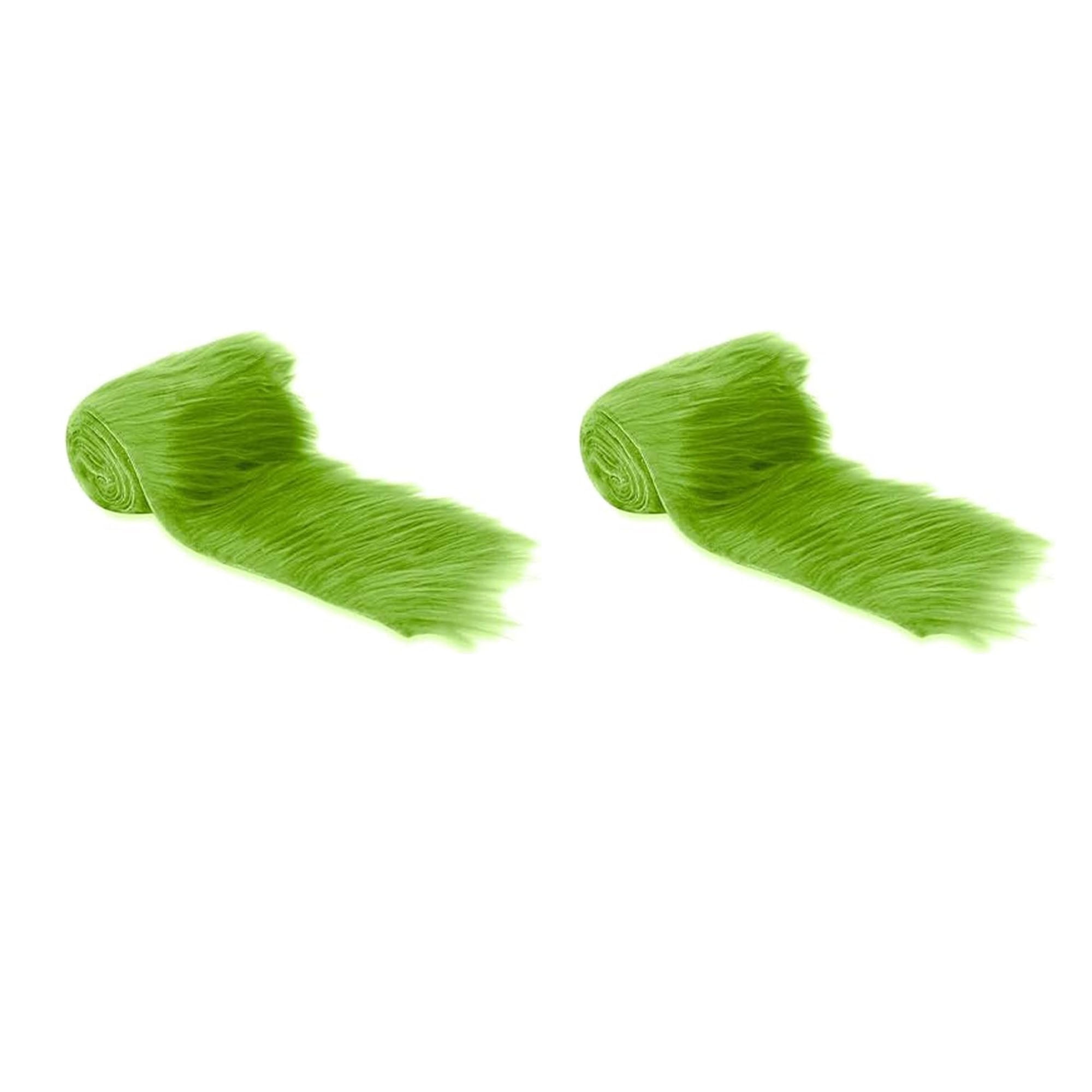 Faux Fur Fabric Trim for Crafts | Apple Green Fur Fabric | Fur Trim for ...