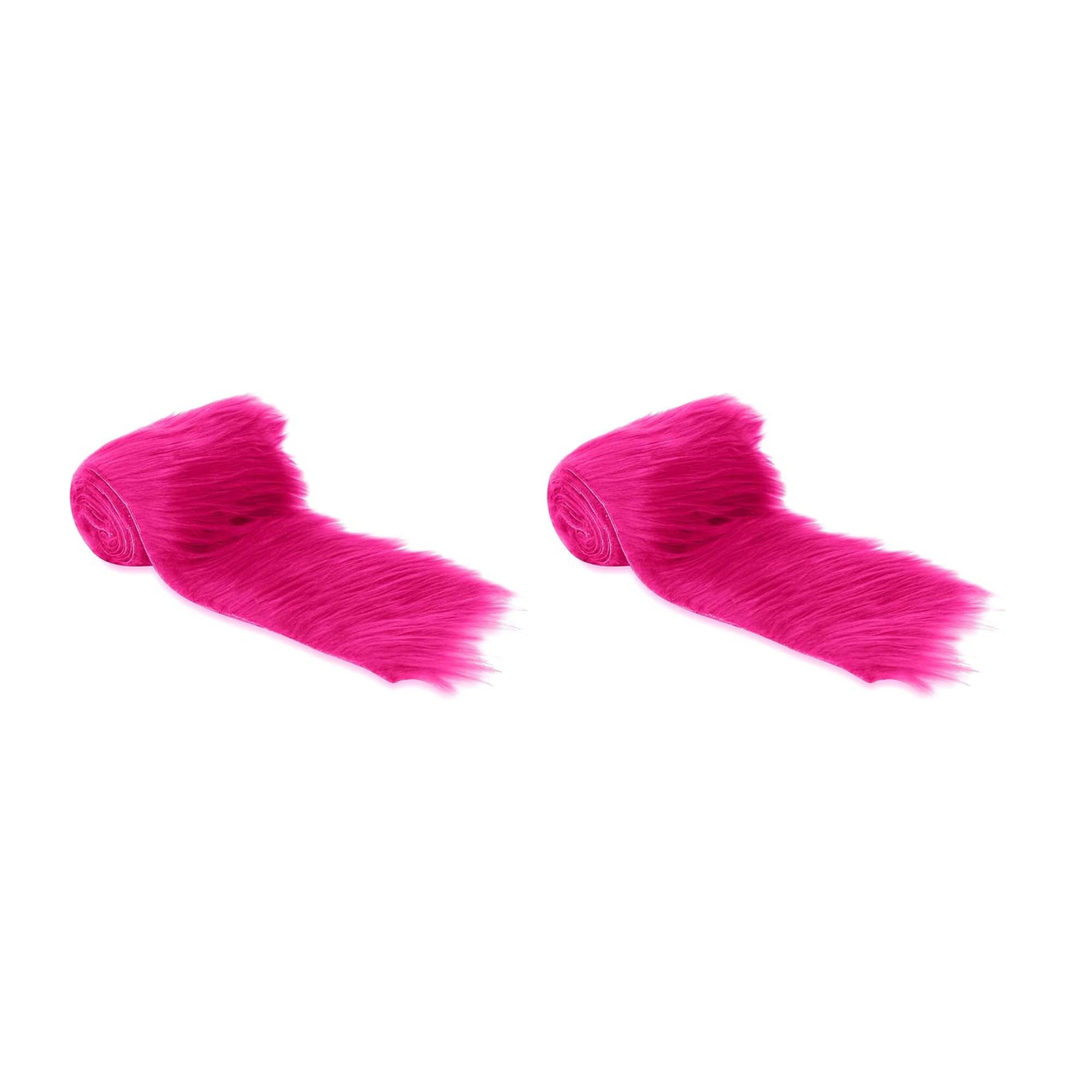 Faux Fur Fabric Trim for Crafts | Fuchsia Fur Fabric | Fur Trim for ...