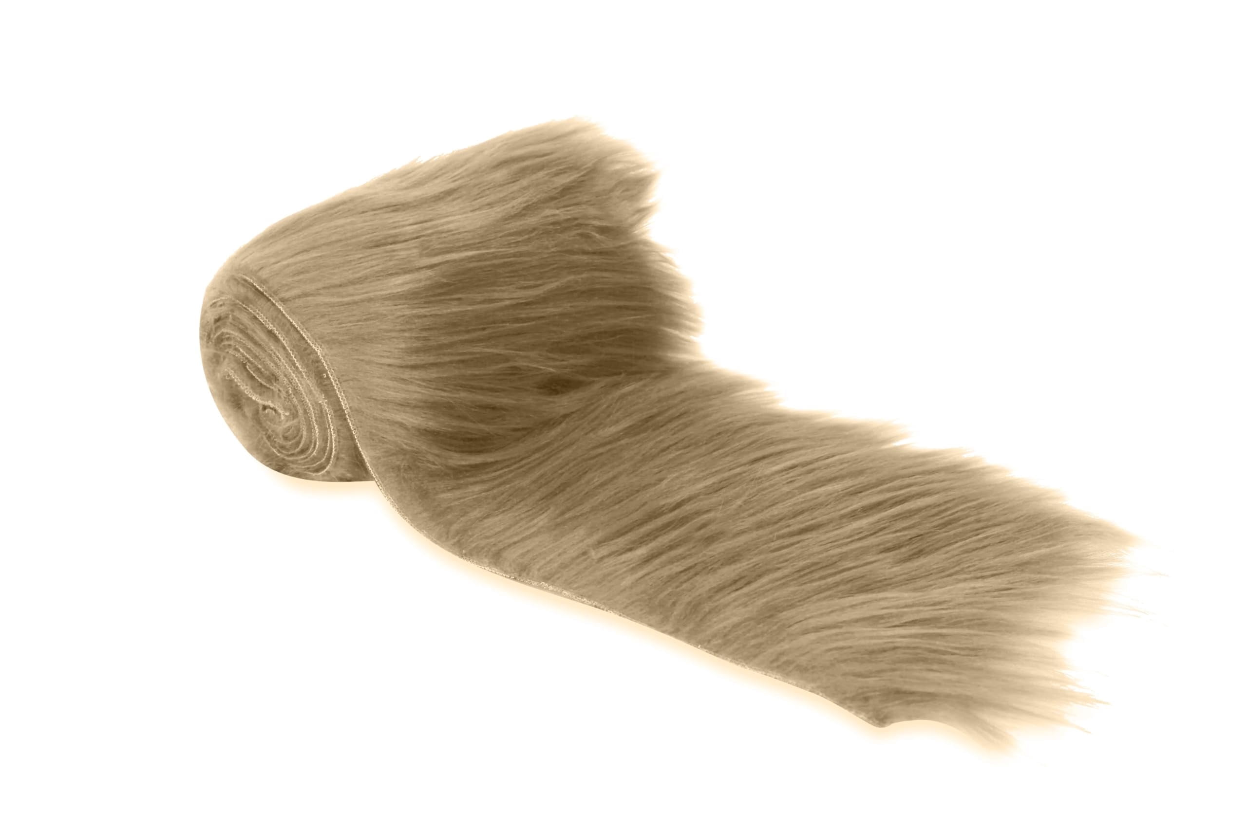 FabricLA Faux Fur Fabric Trim for Crafts | Latte Fur Fabric | Fur Trim ...