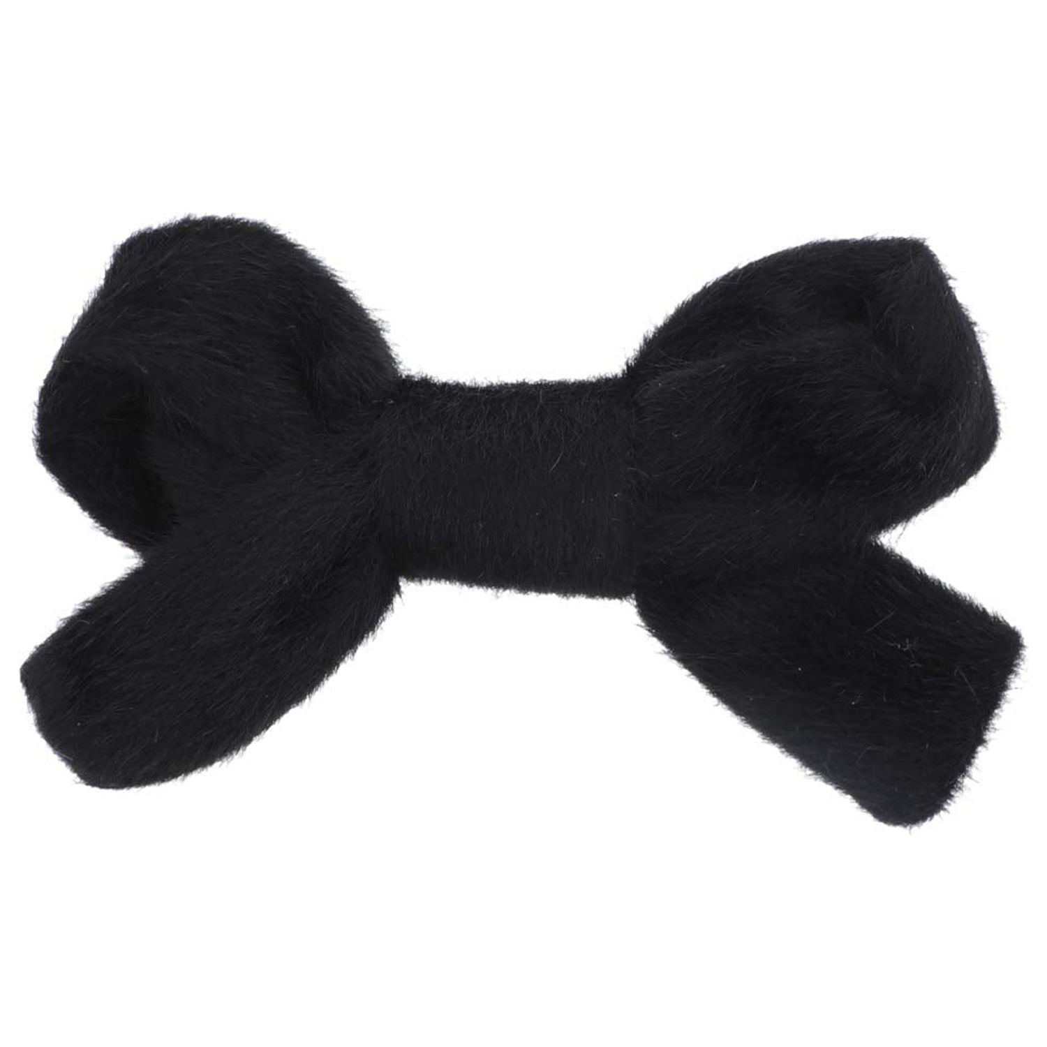 Motique Accessories Faux Fur Hair Bow Hair Clip with Alligator Clip ...