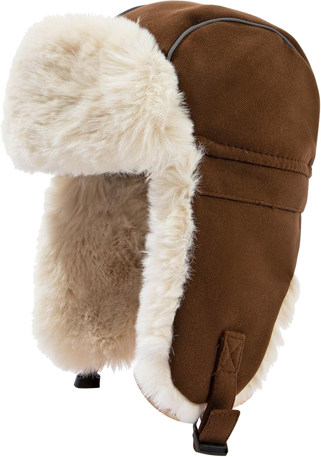 Faux Fur Hat Womens Winter Hats with Ear Flaps Russian Hat for Men ...