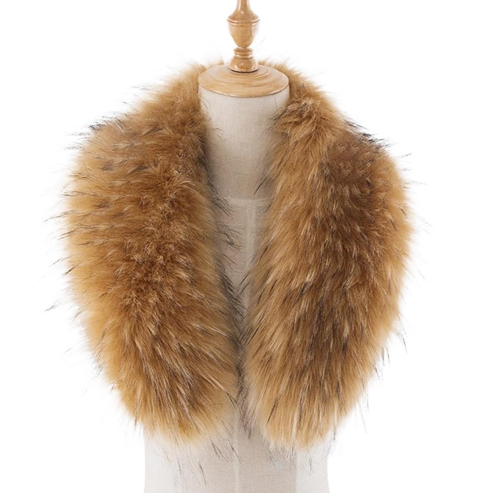 Faux Fur Hood Trim Replacement Detachable For Coats - Walmart.com