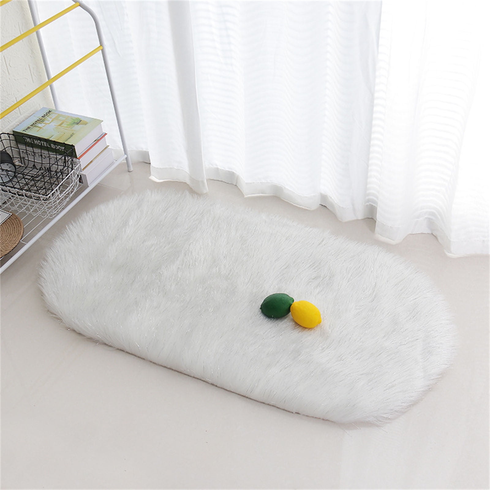 Faux Fur Rug Soft Runner Long Pile Carpet Carpet Fluffy For Bedroom ...