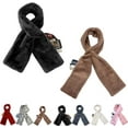 Faux Fur Scarf with Hidden Zipper Pocket for Women, 2026 Winter Soft ...