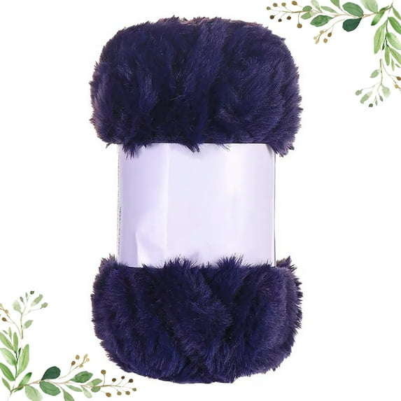 Faux Fur Yarn,Chunky & Fluffy Yarn for Crochet & Knitting, Super Soft ...