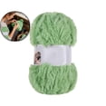 Faux Fur Yarn Soft Chunky Fluffy Yarn for Winter Crochet Knit, Scarves ...