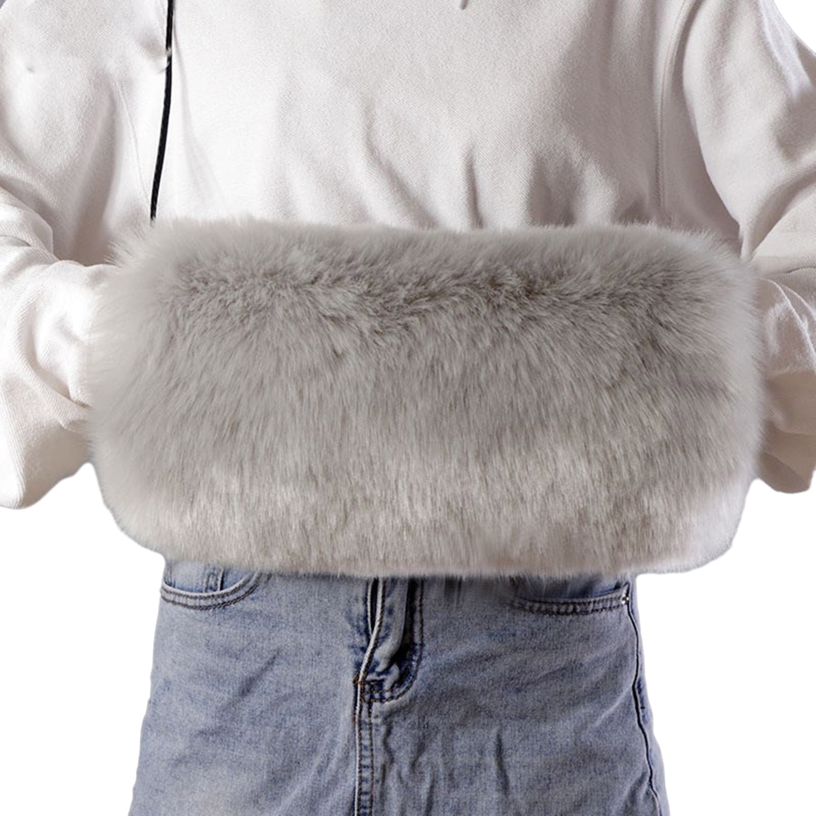 Faux Furs Hand Muff for Adult Winter Warm Plush Hand Muffs Lightweight ...