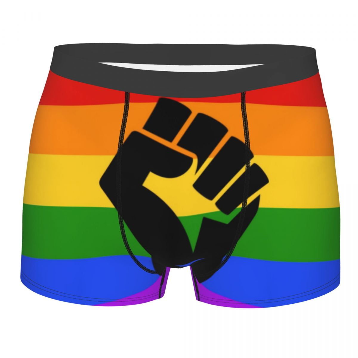 Faux Glitter Pride Flag Underwear Sexy Breathbale LGBT Gay Lesbian ...