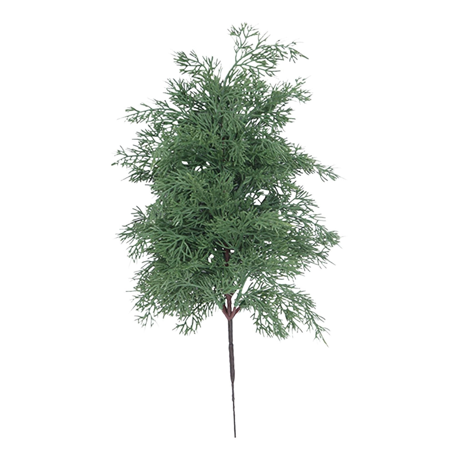 Faux Greenery Cedar Picks, Ongmies Christmas Greenery Stems, Faux Cedar ...